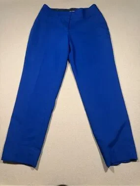 Pants & Jumpsuits | Bright Royal Blue Straightleg Ankle Dress Pants ...
